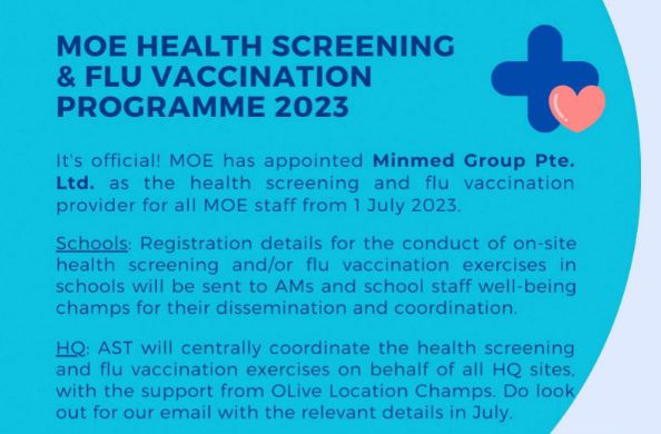 MOE Health Screening Programme